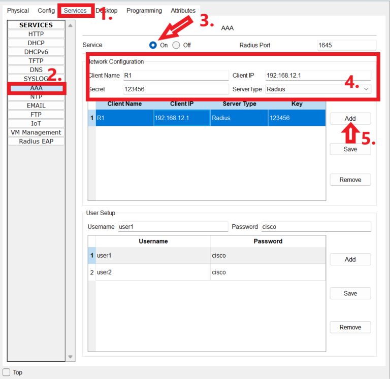 How to Configure AAA Server in Packet Tracer - Netizzan